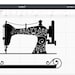 Sewing Machine Svg, Floral Sewing Machine Svg, Vintage Sewing Machine ...