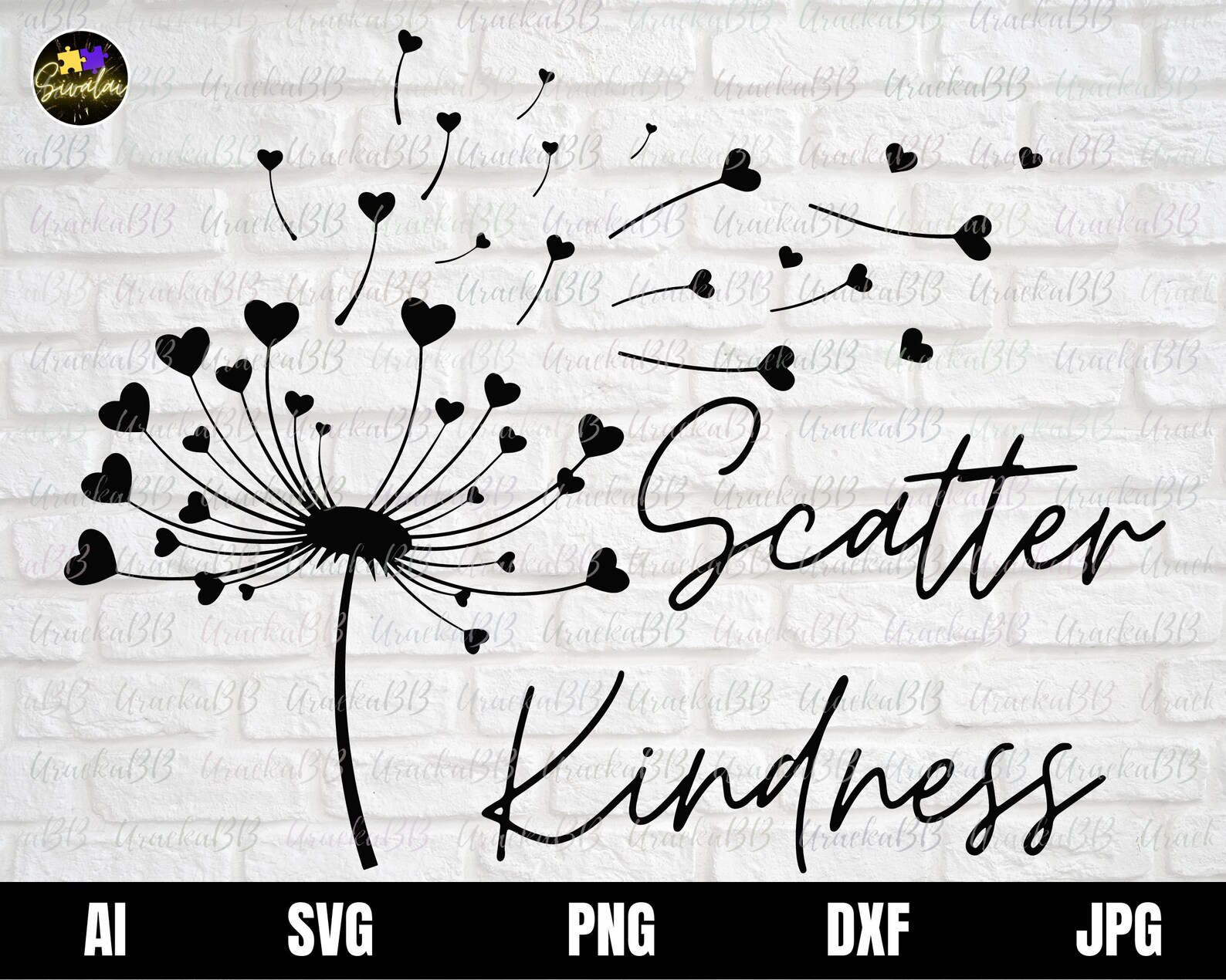 Scatter Kindness Svg Dandelion Svg Kind Svg Inspirational - Etsy