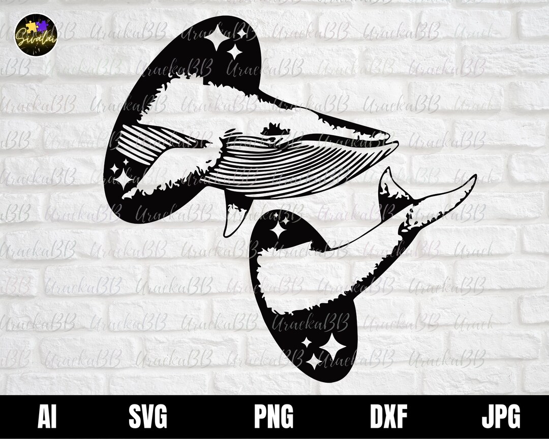 Humpback Whale SVG, Whale Clipart Vg for Cricut, Whale Svg Humpback ...
