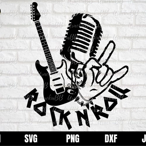 Rock and Roll Music SVG Guitar SVG Rock N Roll SVG Rock - Etsy