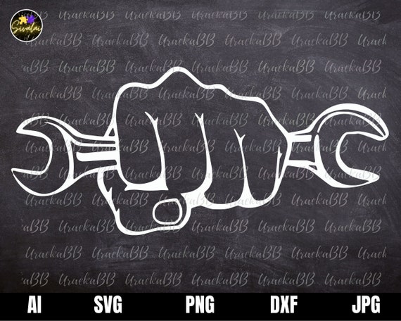 Human Fist With Wrench Wrench in Hand Svg Hand Wrench Svg - Etsy