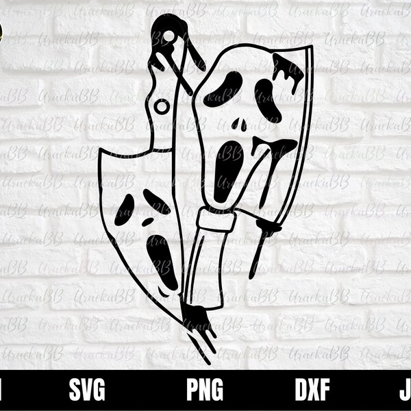 Scream Knive Svg - Etsy
