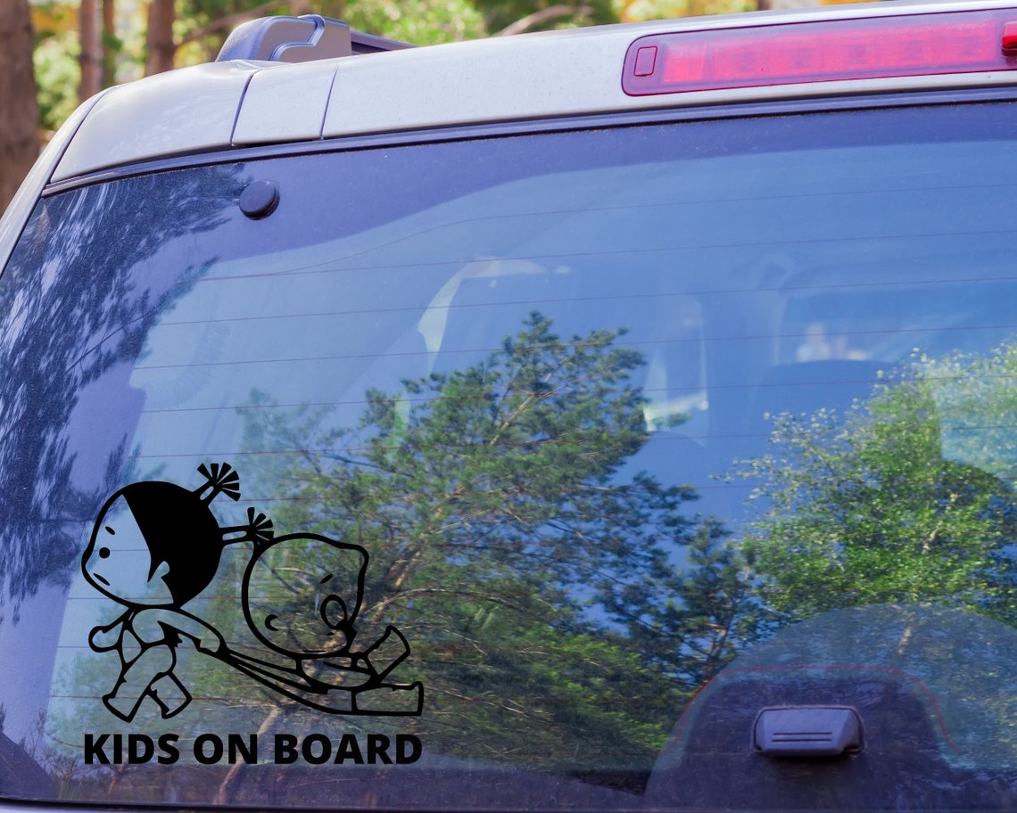 Kids on Board Svg Car Decal Svg Baby on Board Svg Cricut Cut - Etsy