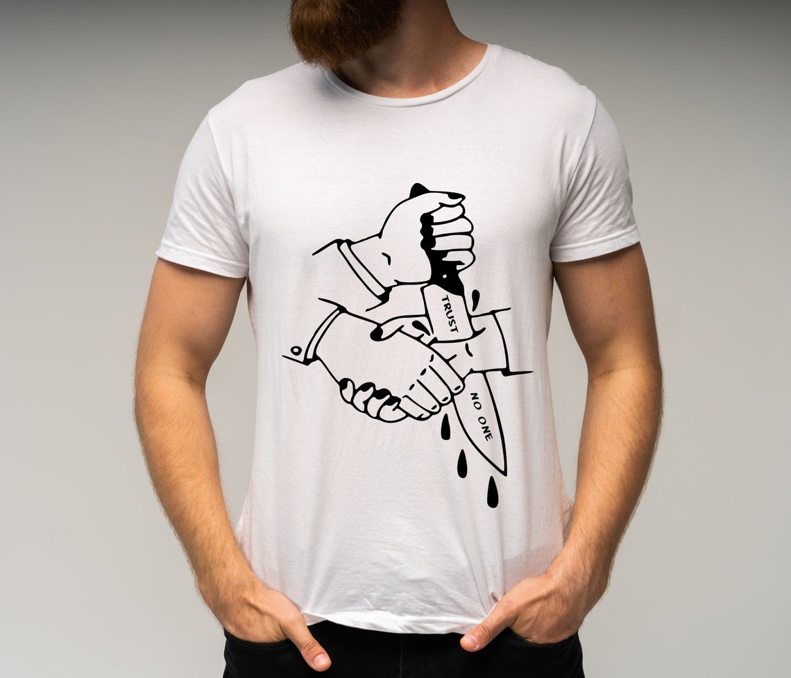 Hand Holding Svg Trust No One Svg Trust No One Shirt Svg - Etsy