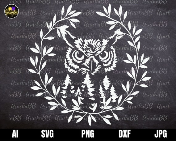 Uil Svg Bloem Uil Svg Vogel Svg Schattige Uil Svg - Etsy België
