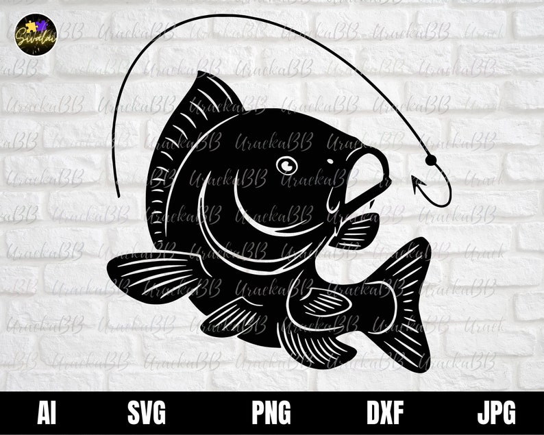 Carp Fish Svg, Carp Svg, Carp Fishing Svg, Fishing Svg, Lake Fishing ...