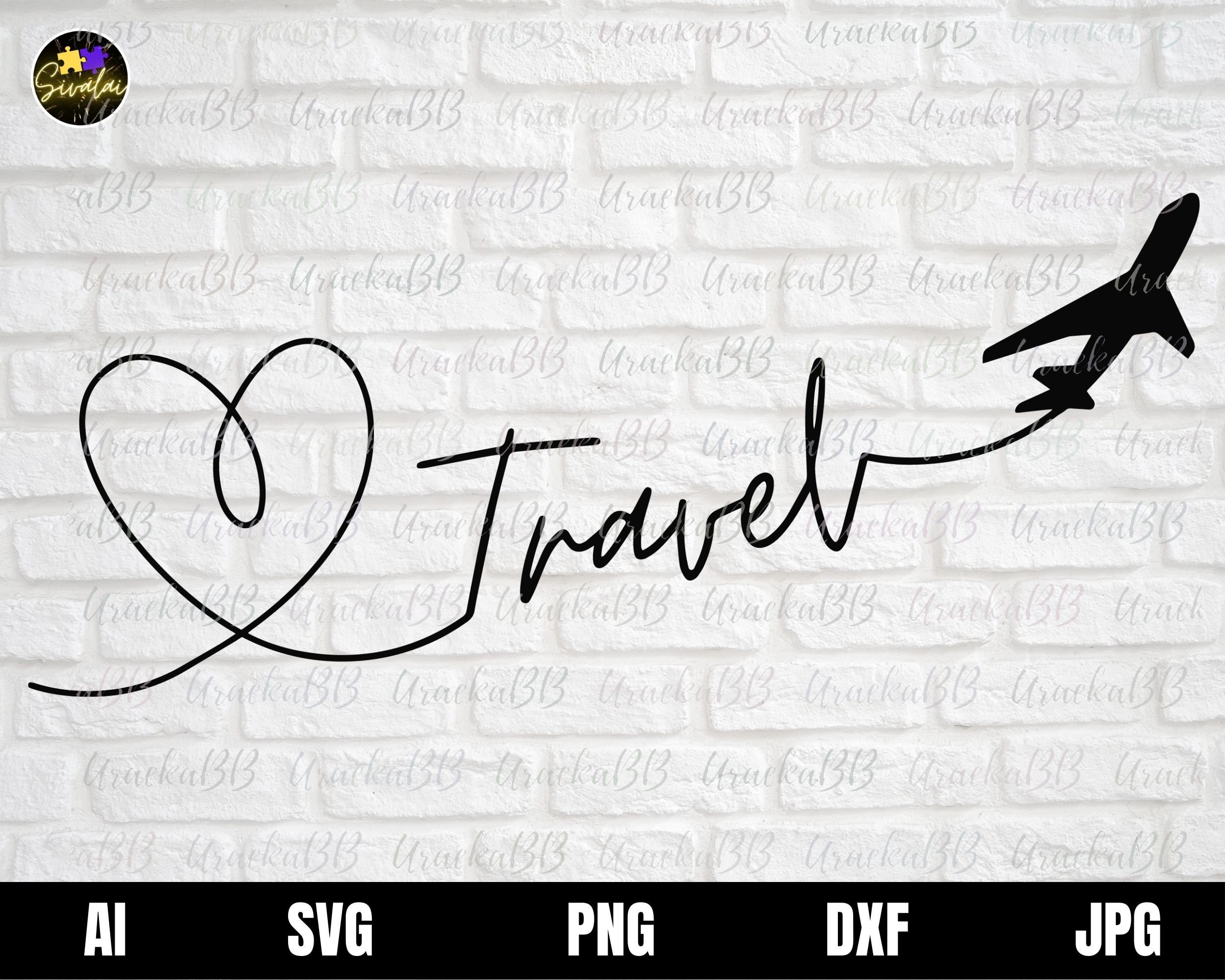 Travel Svg, Airplane Svg, Airplane Heart Svg, Vacation Svg, Airplane ...