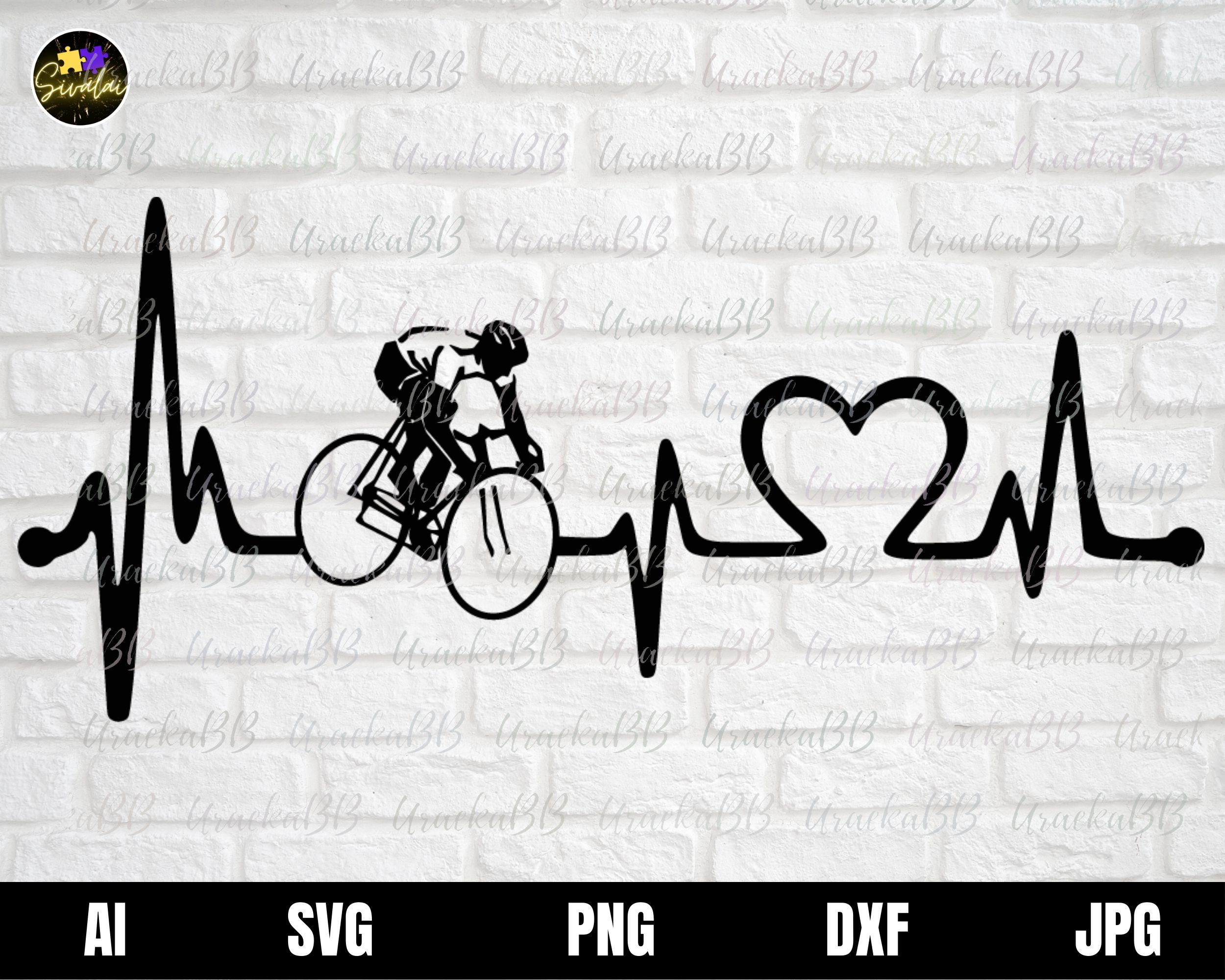 Cyclist Svg, Biker Svg, Biker Clipart, Love Cycling Svg, Cyclist ...