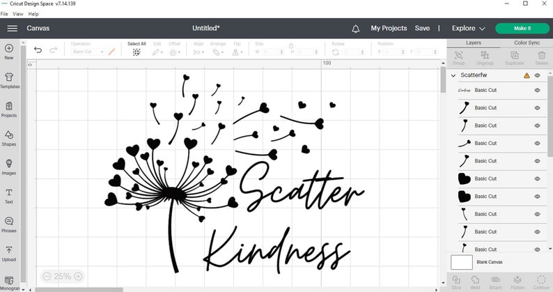 Scatter Kindness Svg Dandelion Svg Kind Svg Inspirational - Etsy