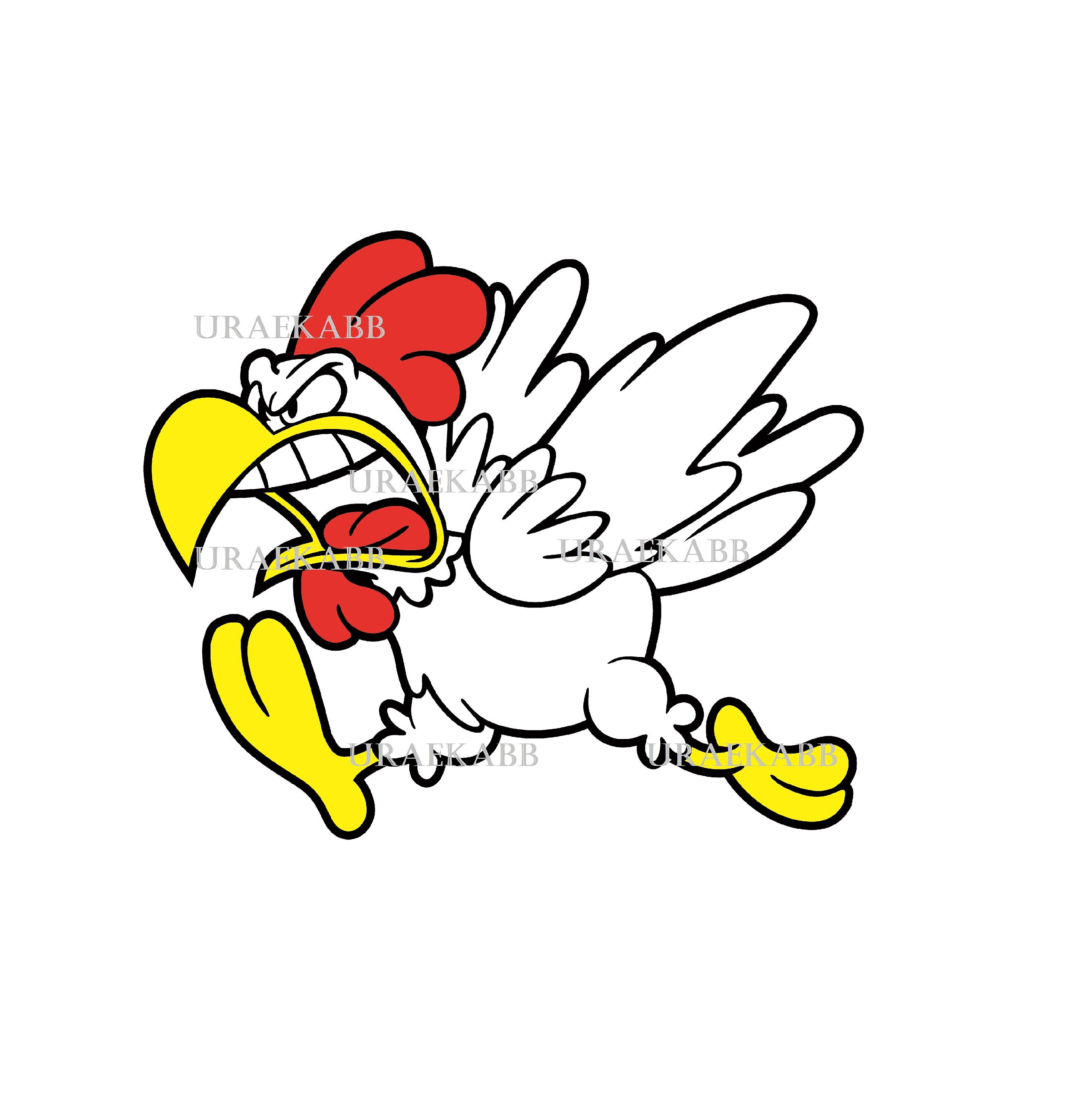 Crazy Chicken Cartoon
