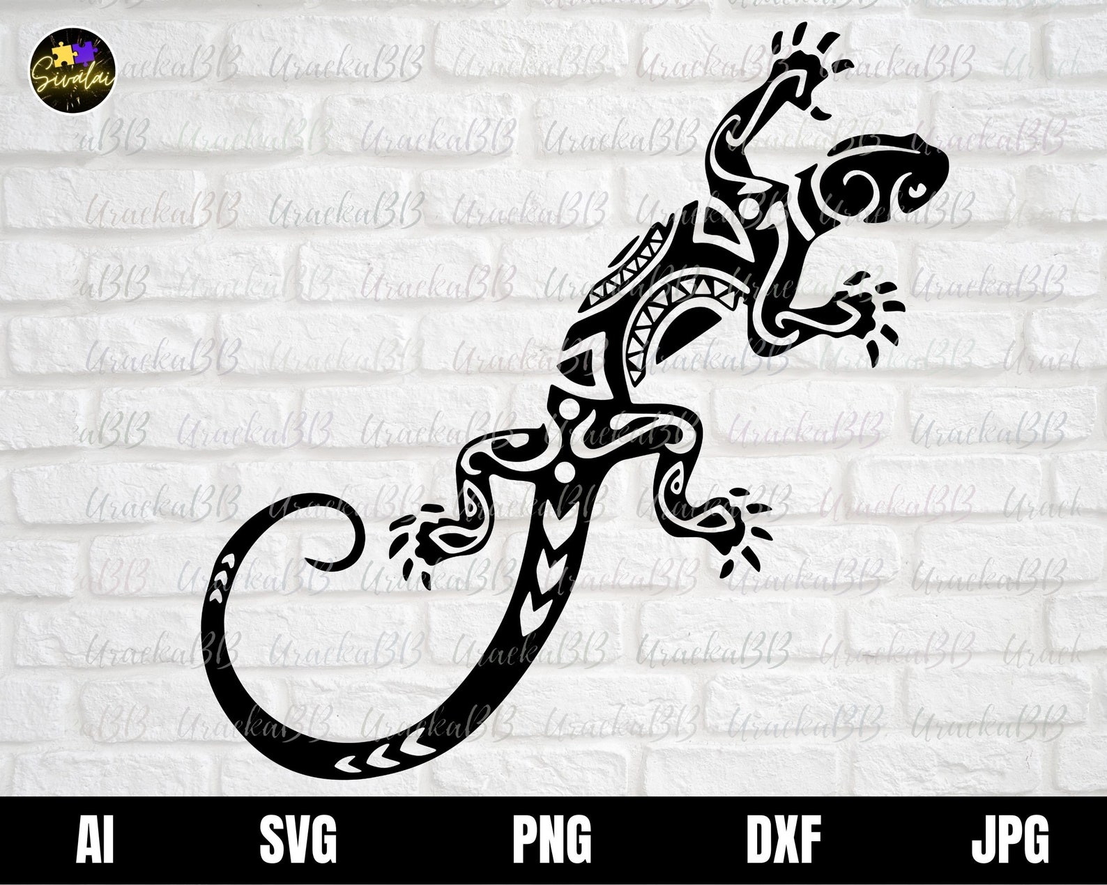 Tribal Lizard SVG, Lizard SVG, Gecko SVG, Lizard Clipart, Lizard Cut ...