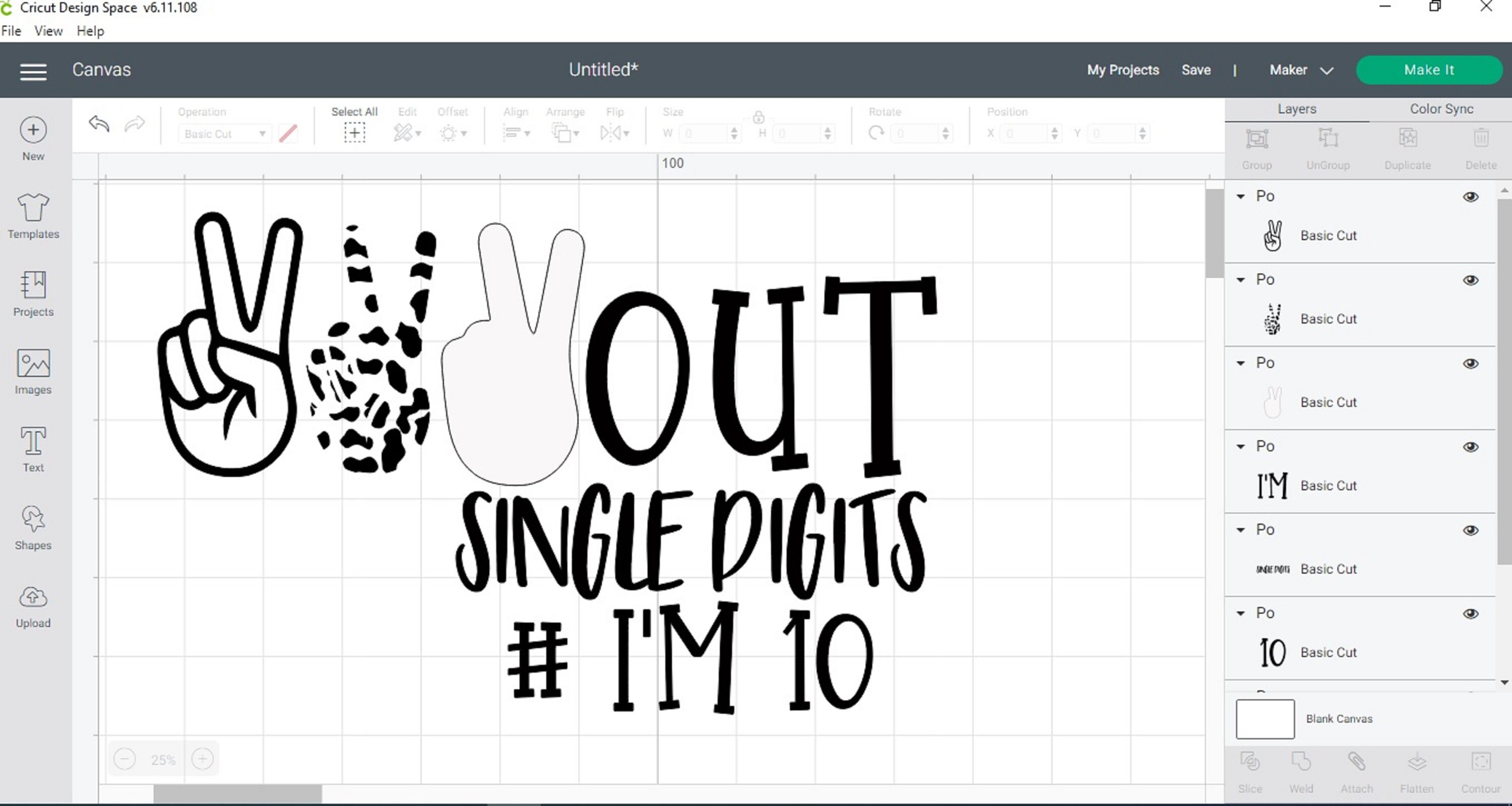 Peace Out Single Digits I'm 10 Svg, 10th Birthday Svg, I'm10 Svg ...