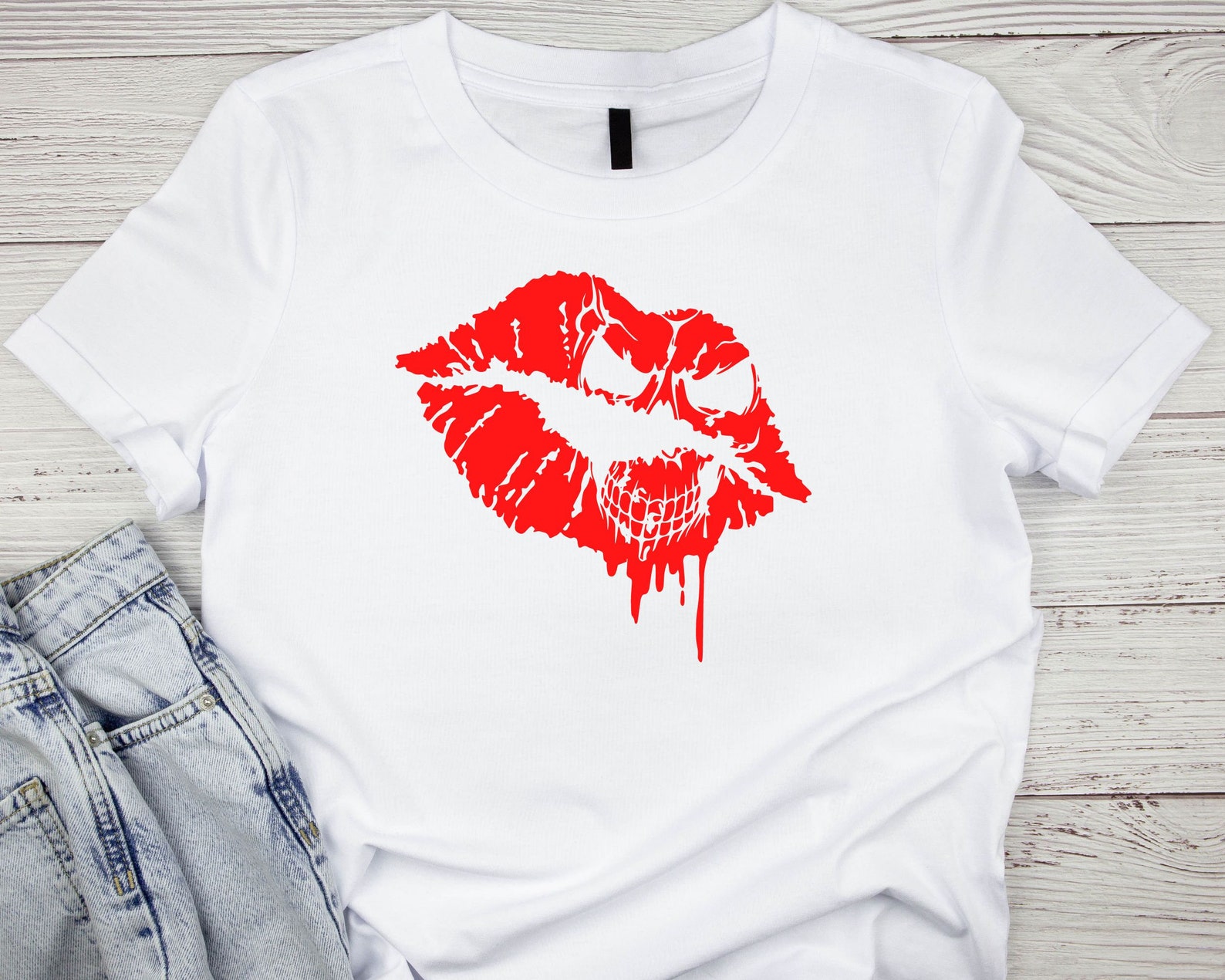 Lip Skull Print Kiss Svg Lips Skull SVG Kiss Svg Mouth SVG - Etsy