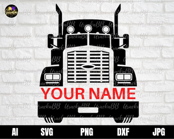 Semi camión svg semi camión nombre svg conductor de camión - Etsy España