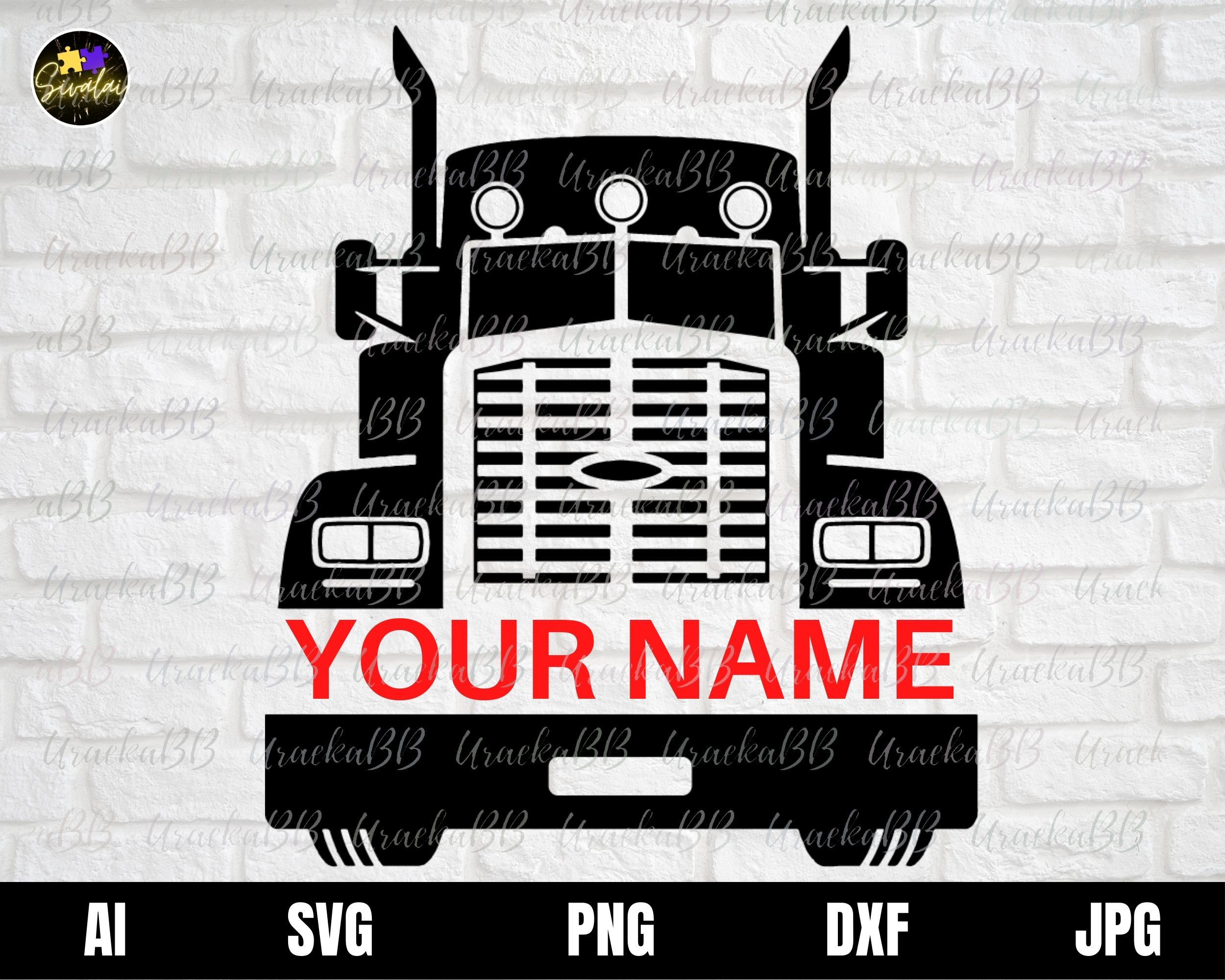 Semi camión svg semi camión nombre svg conductor de camión - Etsy México