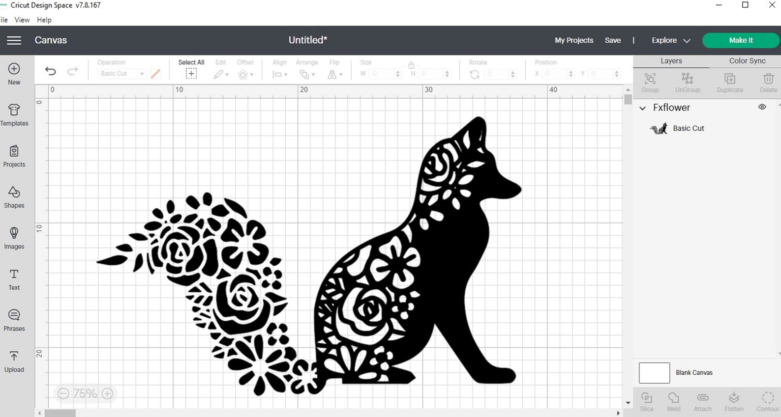 Flower Fox Svg Cute Fox Svg Fox Svg Floral Fox Svg Lover - Etsy