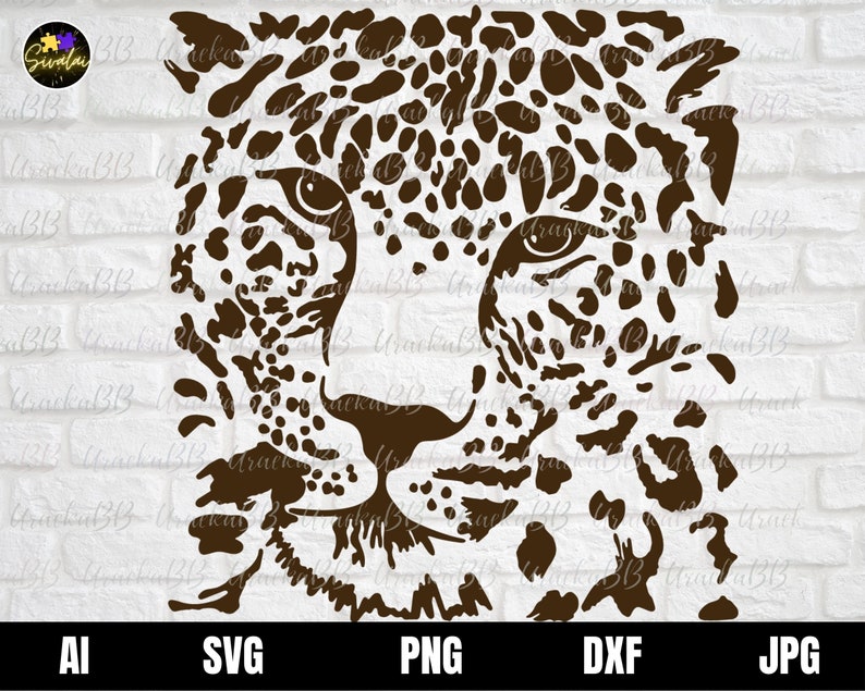 Leopard Svg Animal Svg Wild Animal Svg Leopard Face Svg - Etsy