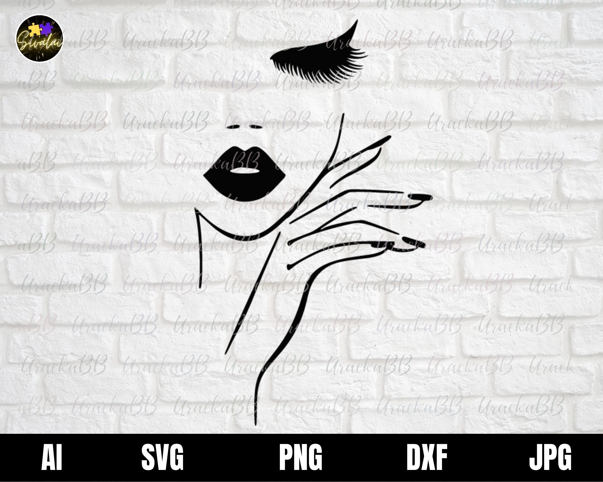 Beauty Face Svg Woman Beauty Human Face Svg Glamour Lady - Etsy Canada