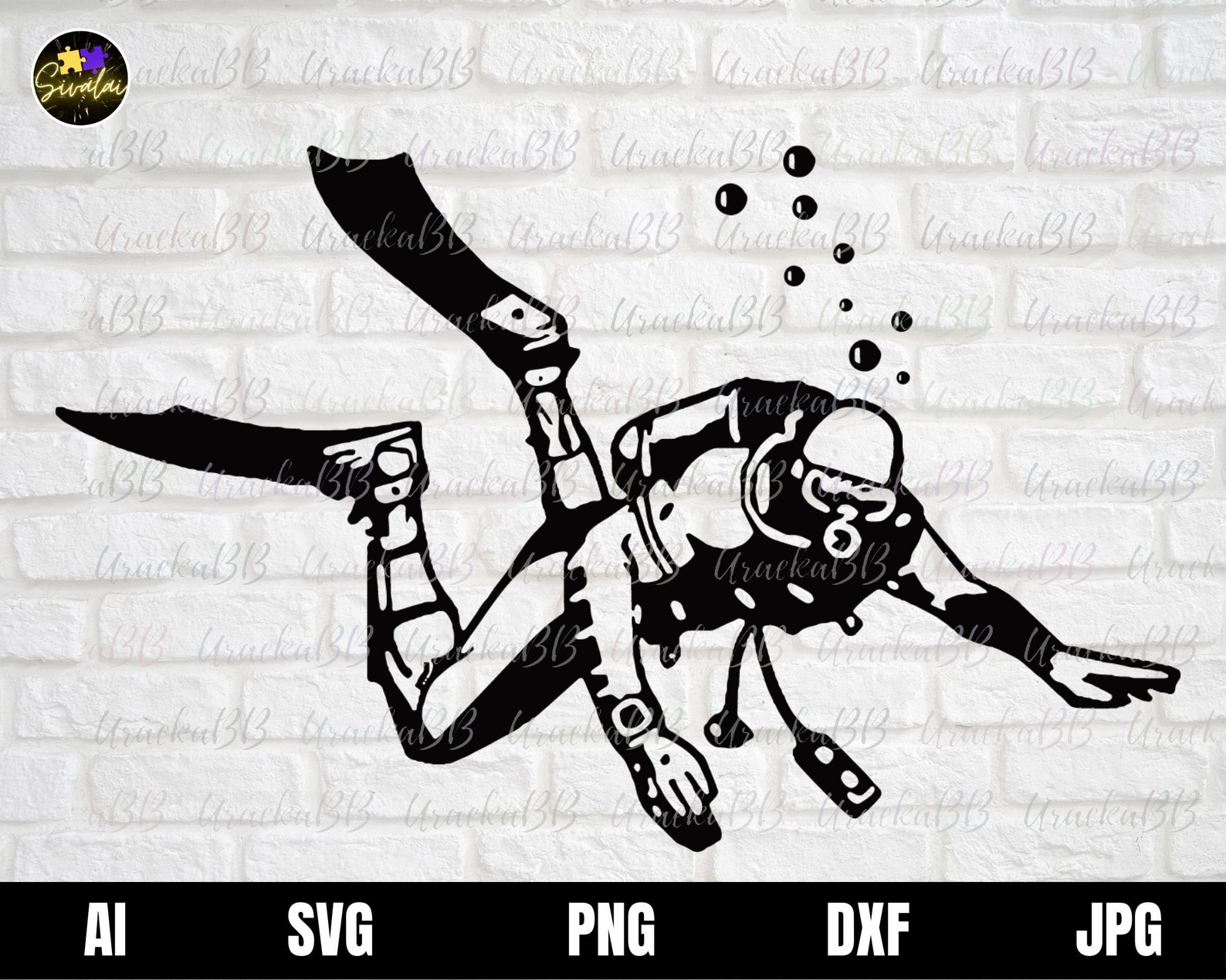 Scuba Diver Svg Dive Svg Underwater Svg Scuba Diving Svg | Etsy