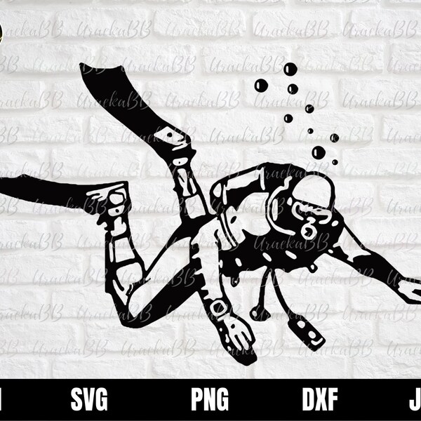 Scuba Diving Svg - Etsy
