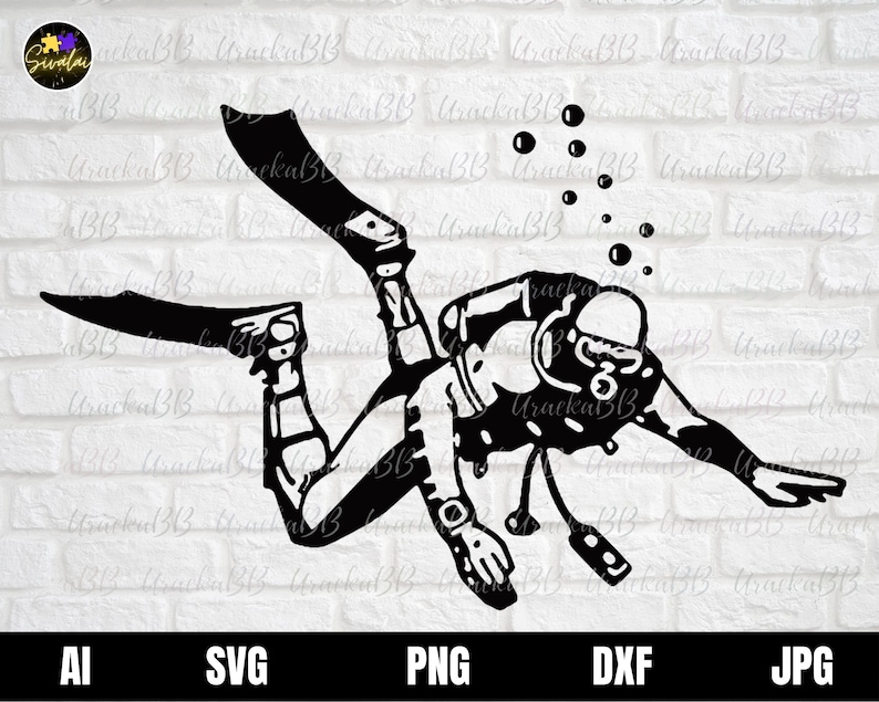 Scuba Diver Svg Dive Svg Underwater Svg Scuba Diving Svg | Etsy