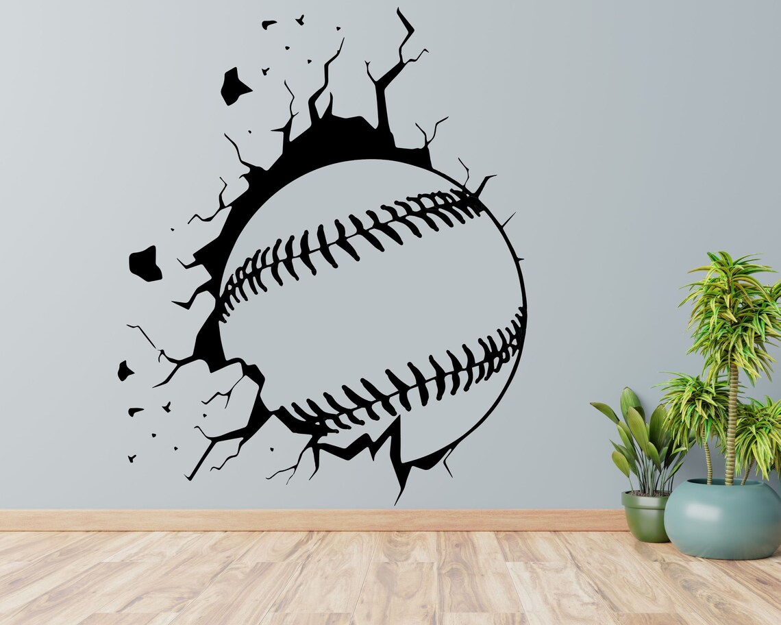 Baseball Svg, Baseball Svg, Smashing Wall Baseball Svg, Baseball Logo ...
