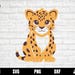 Cute Leopard Svg File, Baby Leopard Svg, Leopard Clipart Svg, Leopard ...