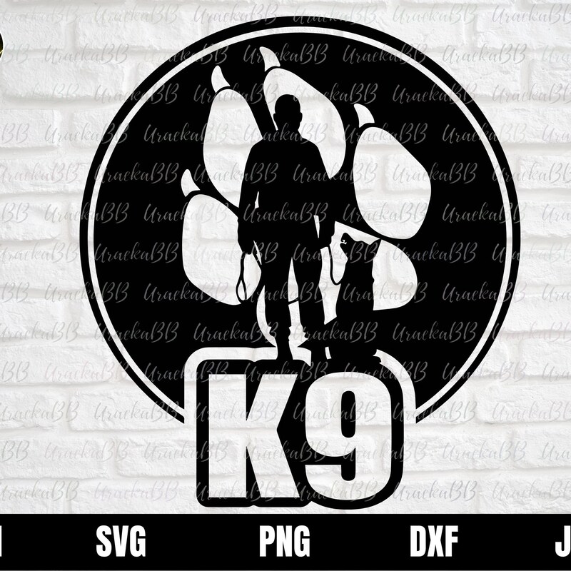 K9 Handler Svg - Etsy