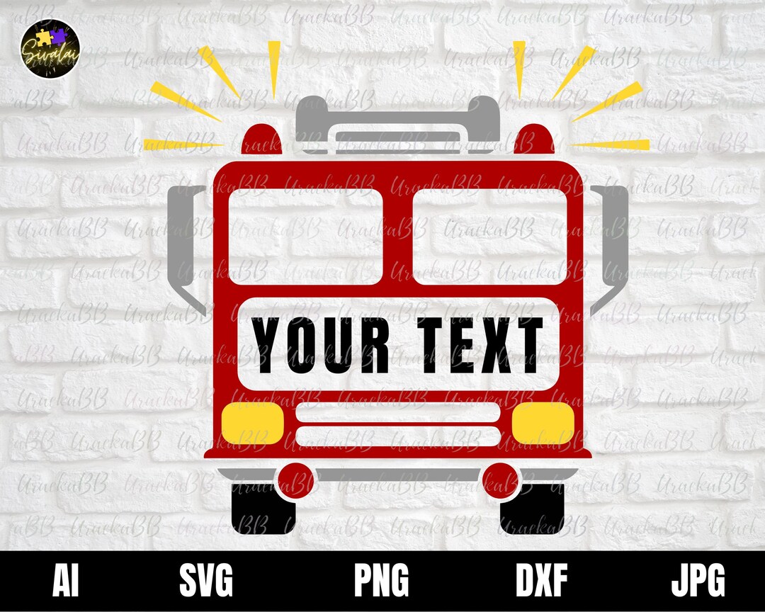 Fire Truck Svg, Fireman Svg, Fire Truck Engine Svg, Fire Brigade Svg ...