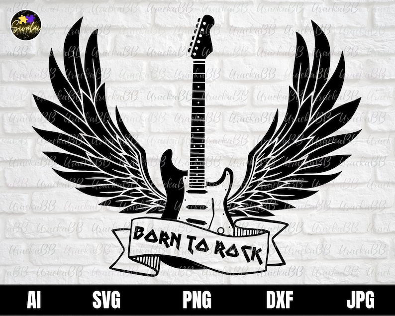 Born to Rock Svg Rock and Roll Music SVG Guitar SVG Rock N - Etsy