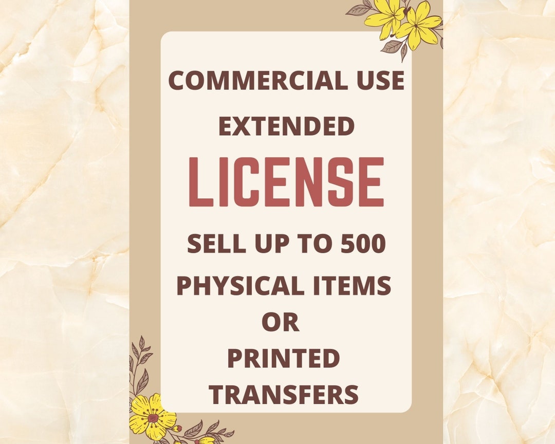 Extended Commercial License Use, Commercial Use Svg, Commercial License ...