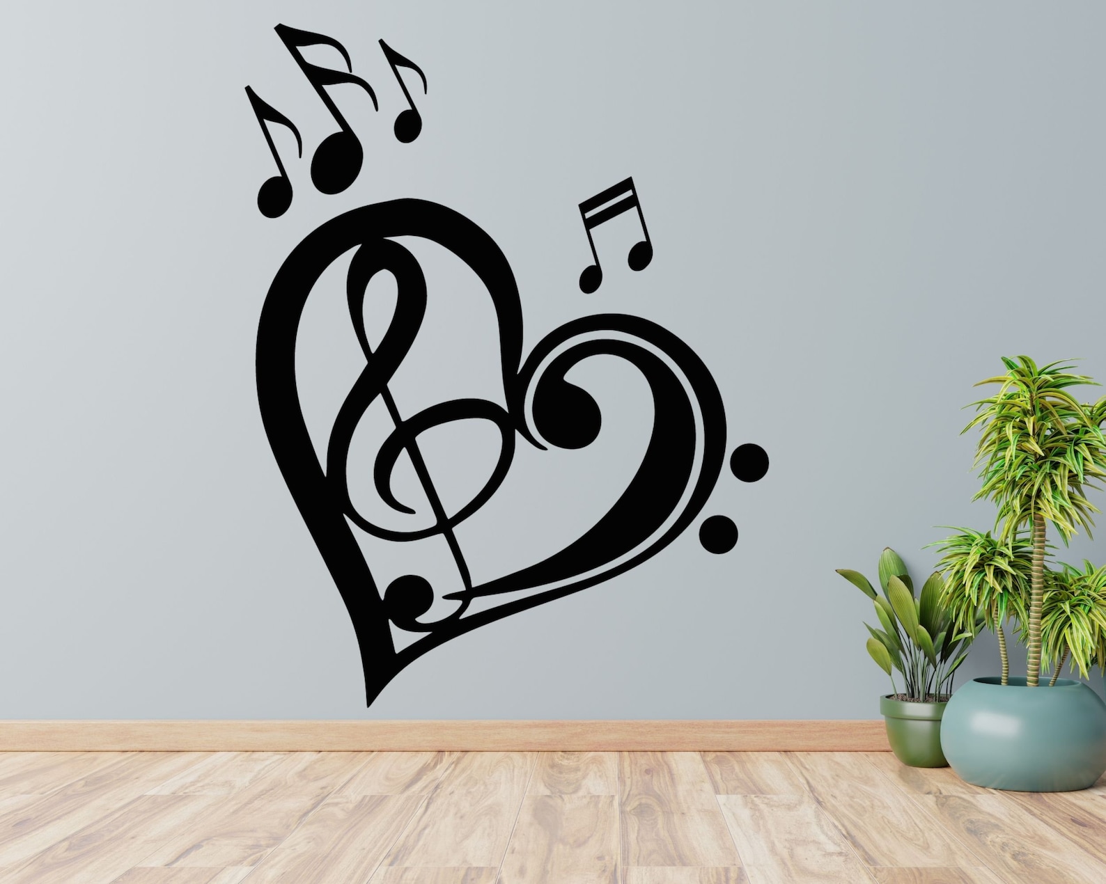 Heart Music Notes Svg Music Note Heart Svg Heart Love Symbol - Etsy