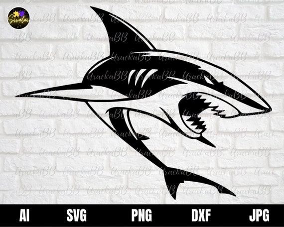 Shark Svg Animal Svg Fish Svg Shark Silhouette Svg Shark | Etsy Canada