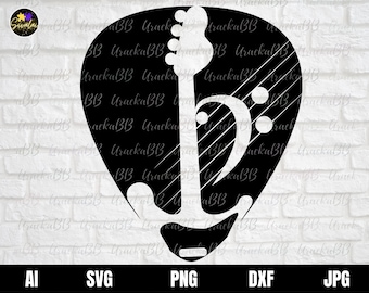 Bass Guitar Svg | Etsy
