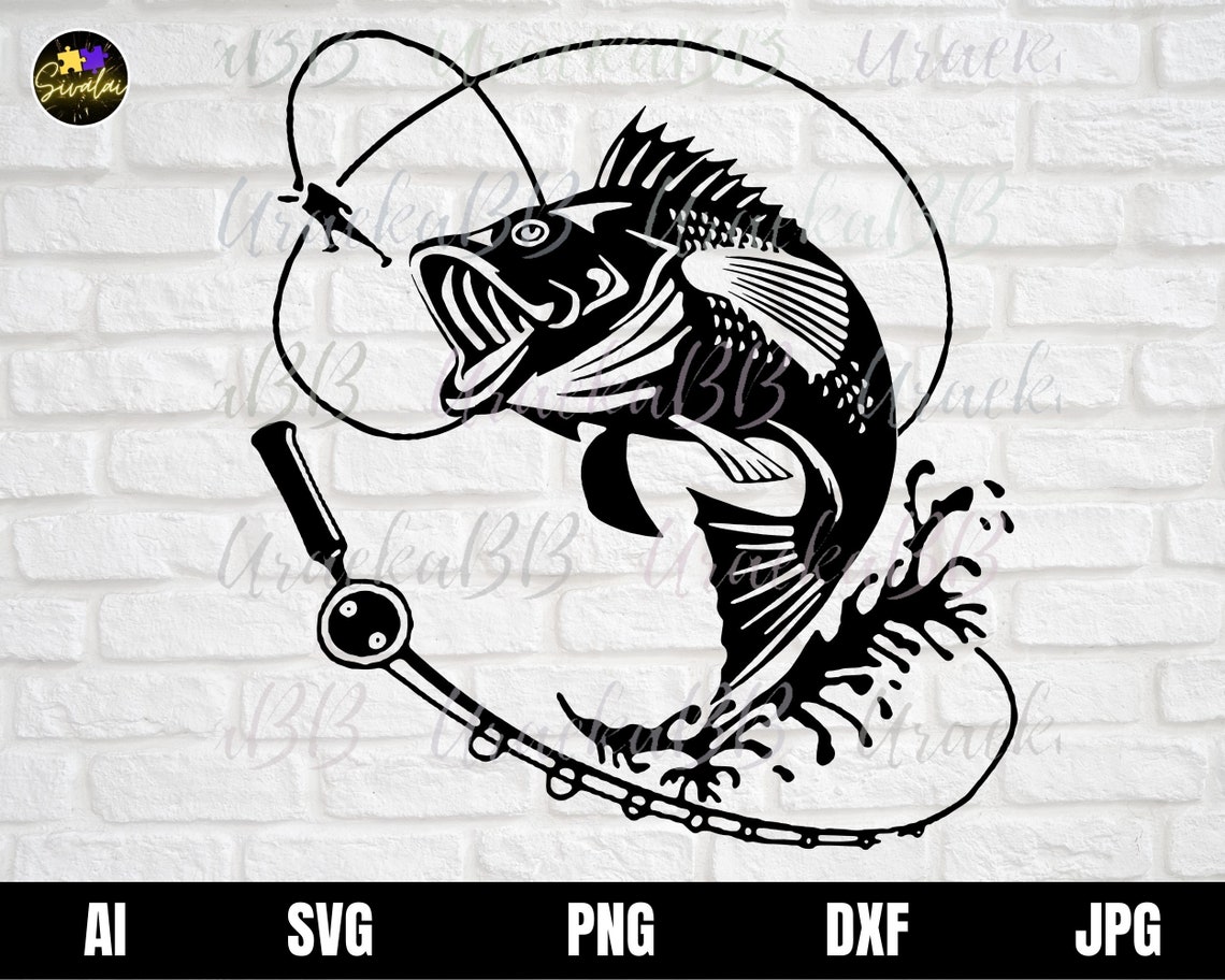Bass Fishing Svg Bass Svg Hunting Shirt SVG Bass Angling - Etsy