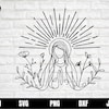 VIRGIN MARY SVG - Etsy Canada