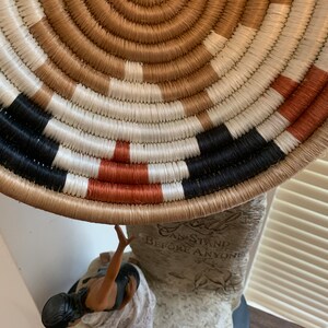 Rwandan Agaseke Hand Coiled Fruit Bowl Basket/wall Decor - Etsy