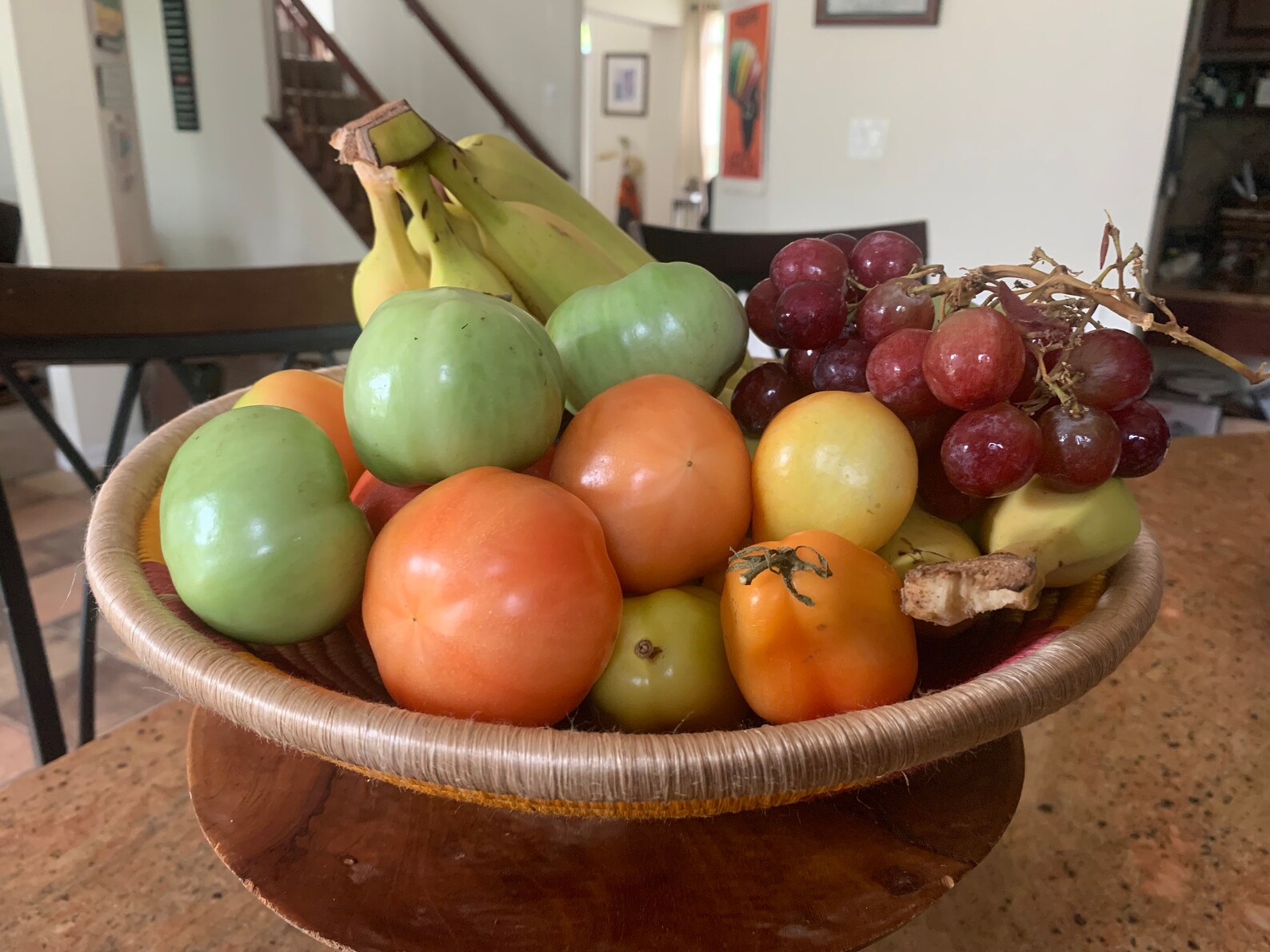 Rwandan Agaseke Hand Coiled Fruit Bowl Basket/wall Decor - Etsy