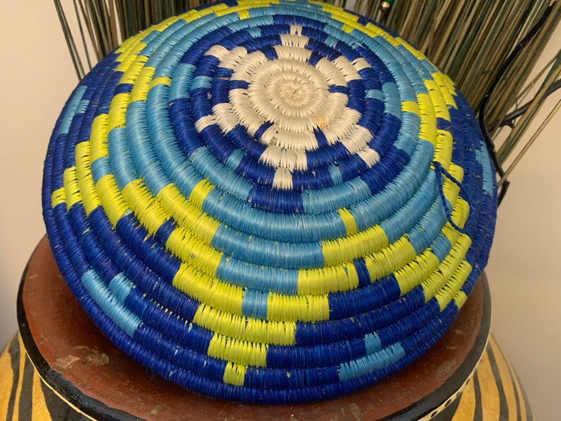 Rwandan Agaseke Hand Coiled Bowl Basket/home Decor - Etsy