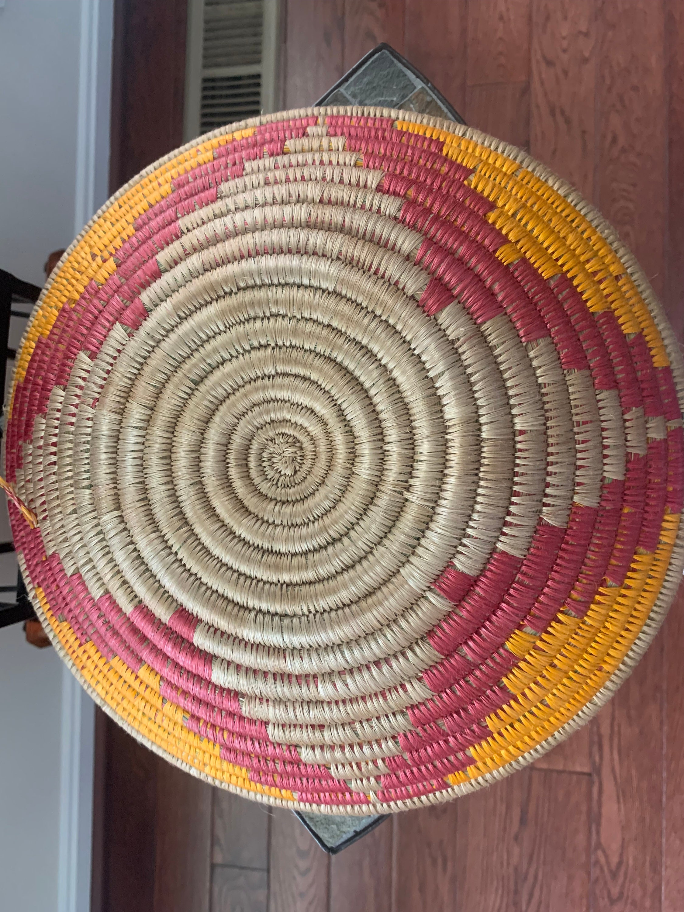Rwandan Agaseke Hand Coiled Fruit Bowl Basket/wall Decor - Etsy