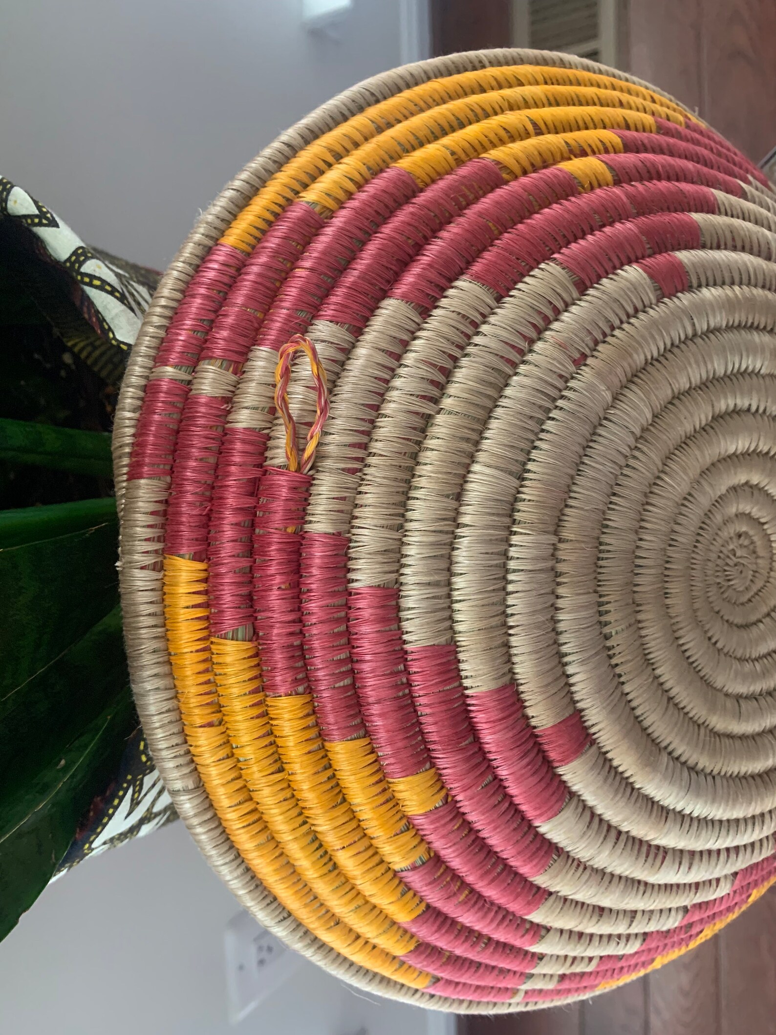 Rwandan Agaseke Hand Coiled Fruit Bowl Basket/wall Decor - Etsy