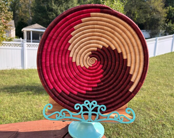 Rwandan Agaseke Hand Coiled Fruit Bowl Basket/wall Decor/table Decor - Etsy