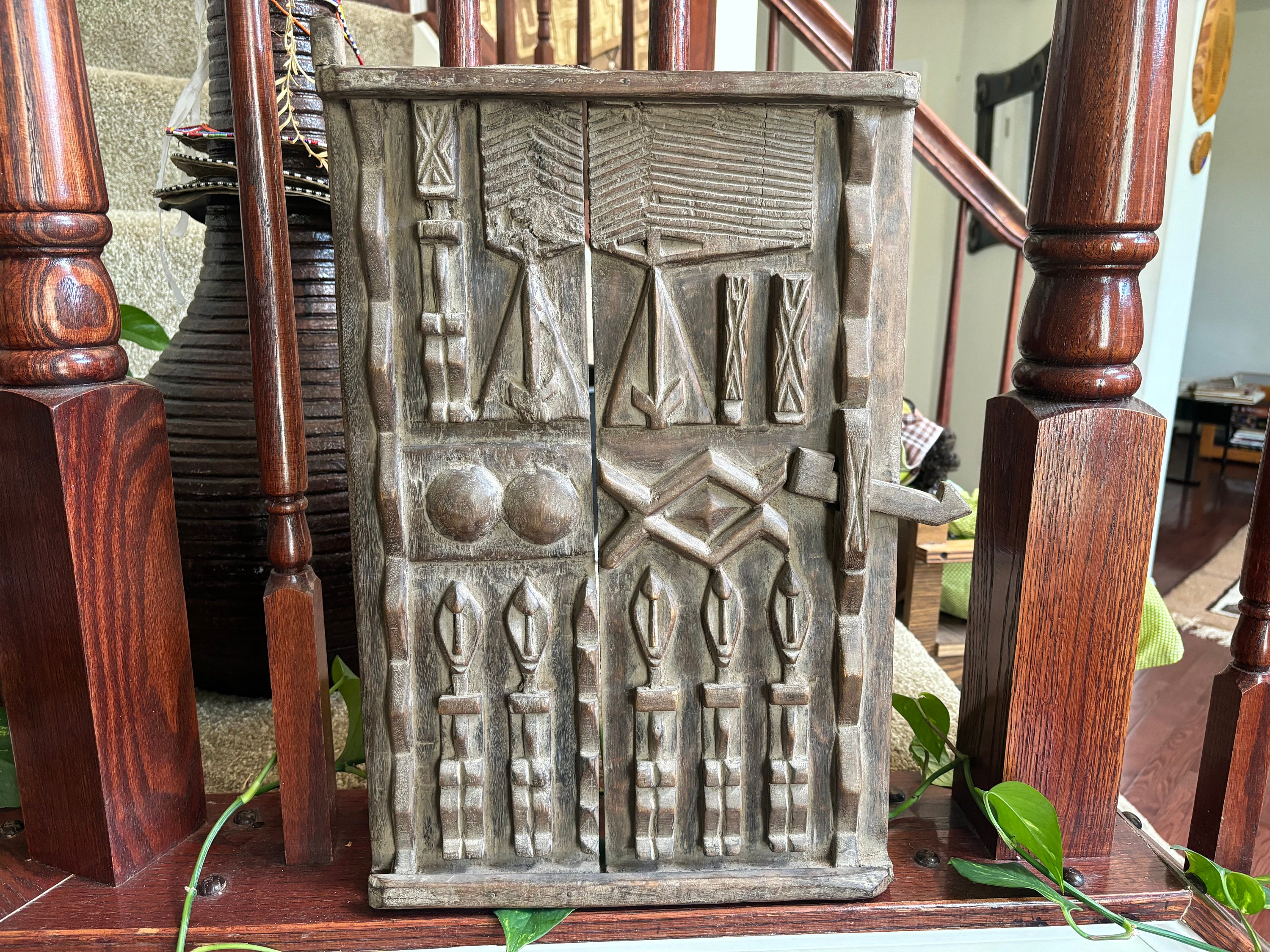 Dogon Hand Carved Wooden Sculpture Door - Etsy