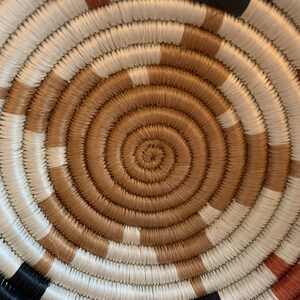 Rwandan Agaseke Hand Coiled Fruit Bowl Basket/wall Decor - Etsy