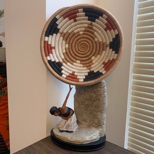 Rwandan Agaseke Hand Coiled Fruit Bowl Basket/wall Decor - Etsy