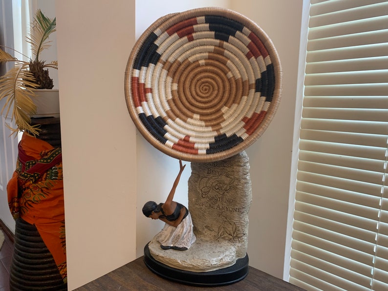 Rwandan Agaseke Hand Coiled Fruit Bowl Basket/wall Decor - Etsy