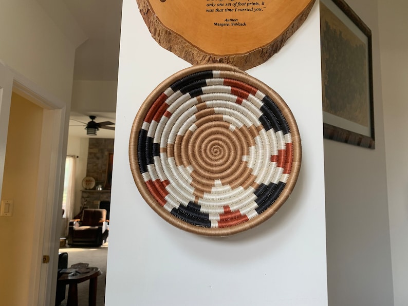 Rwandan Agaseke Hand Coiled Fruit Bowl Basket/wall Decor - Etsy