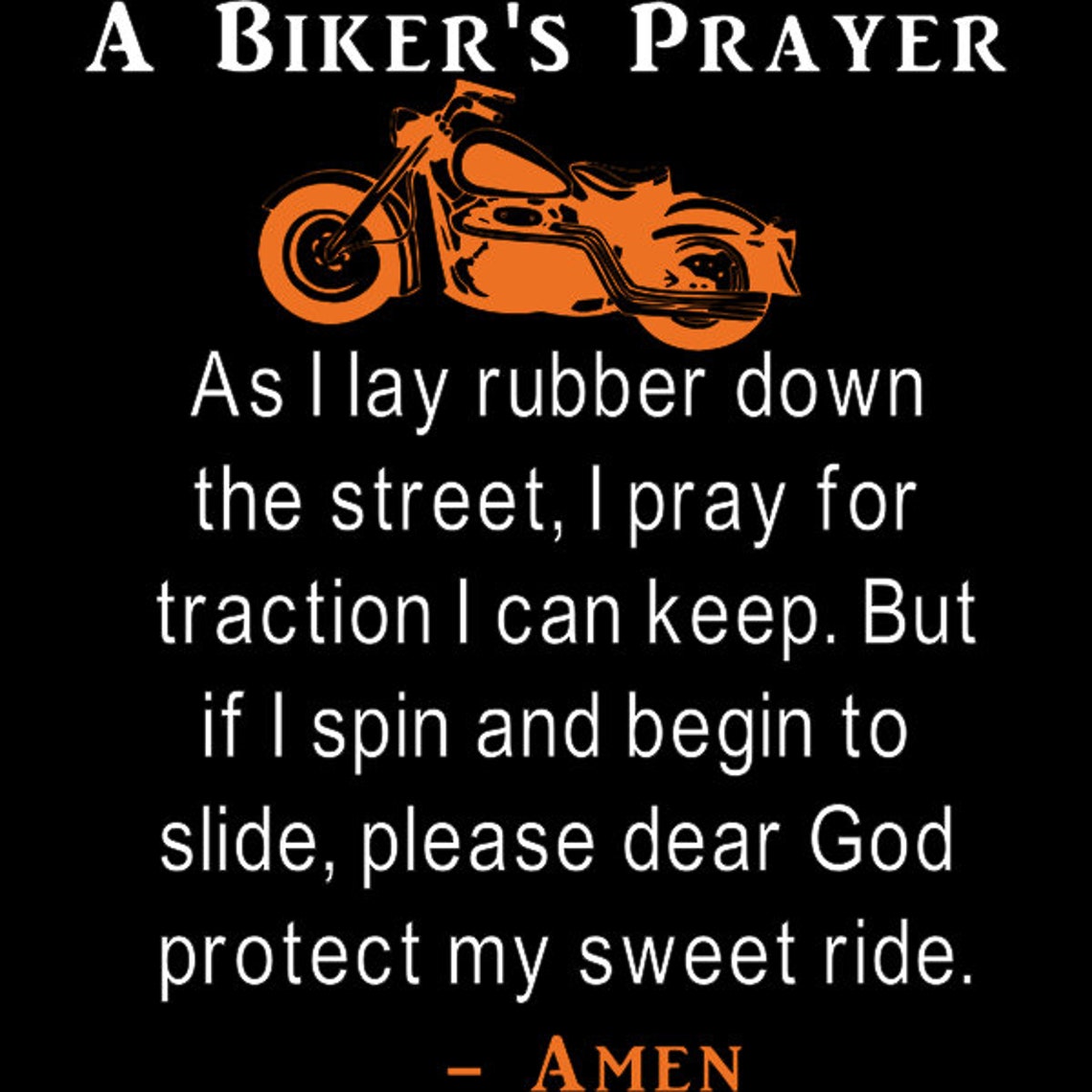 Bikers Prayer PNG Cut File - Etsy