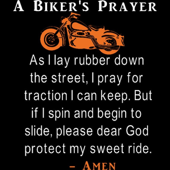 Bikers Prayer PNG Cut File - Etsy