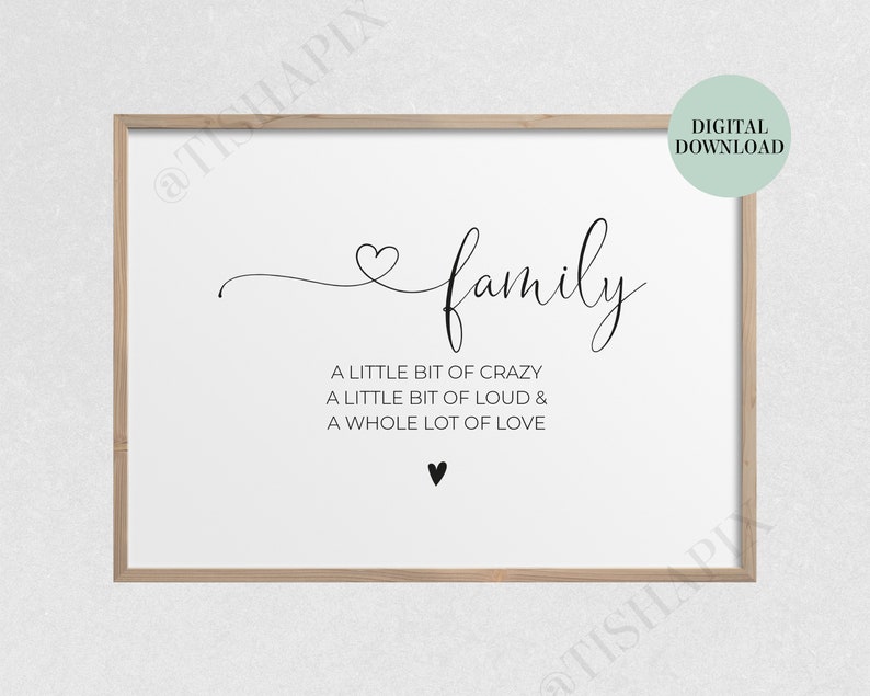 Family Quote Definition DIGITAL DOWNLOAD Print Portrait and - Etsy